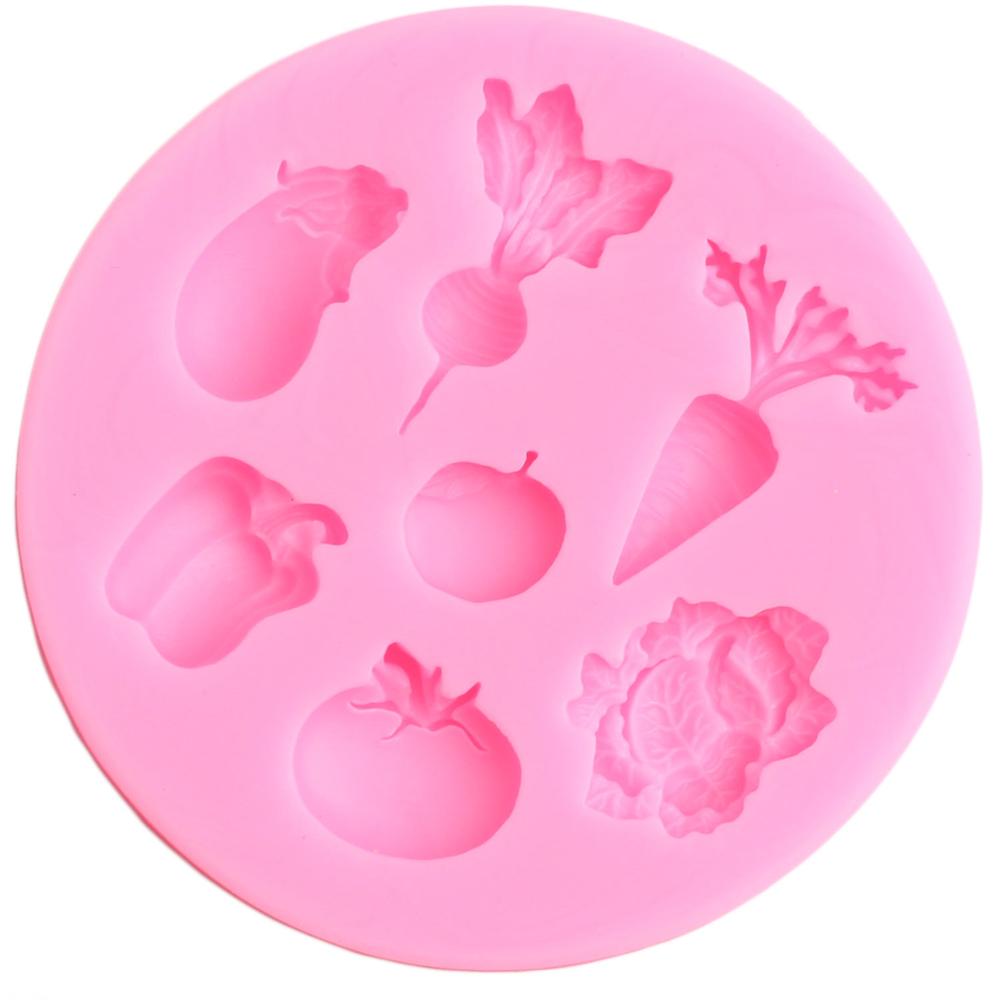 3D Vegetables Silicone Mold Tomato Eggplant Fondan... – Grandado