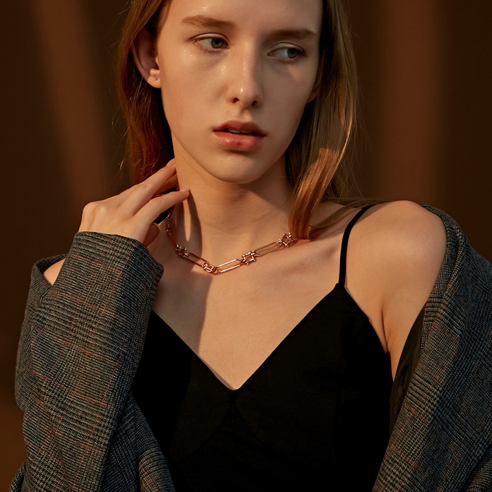 Hip Hop Gold Link Chain Necklace For Women Collar ... – Grandado