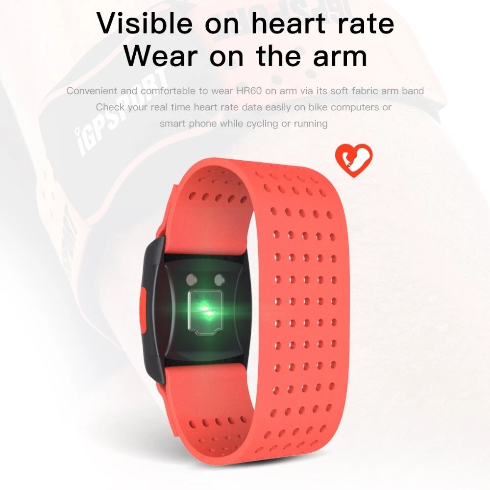 iGPSPORT Arm Photoelectric Heart Rate Monitor LED ... – Vicedeal