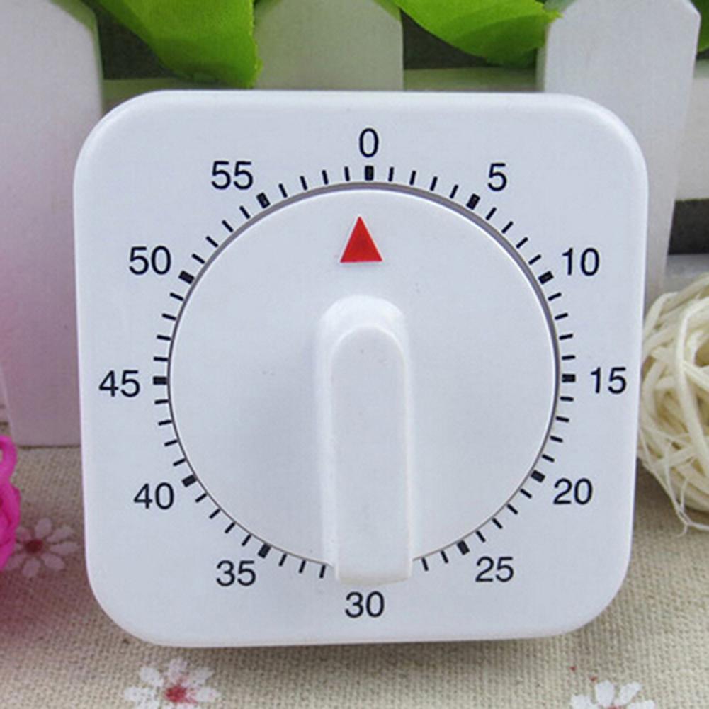 Novelty White Square 60-Minutes Mechanical Timer R... – Grandado
