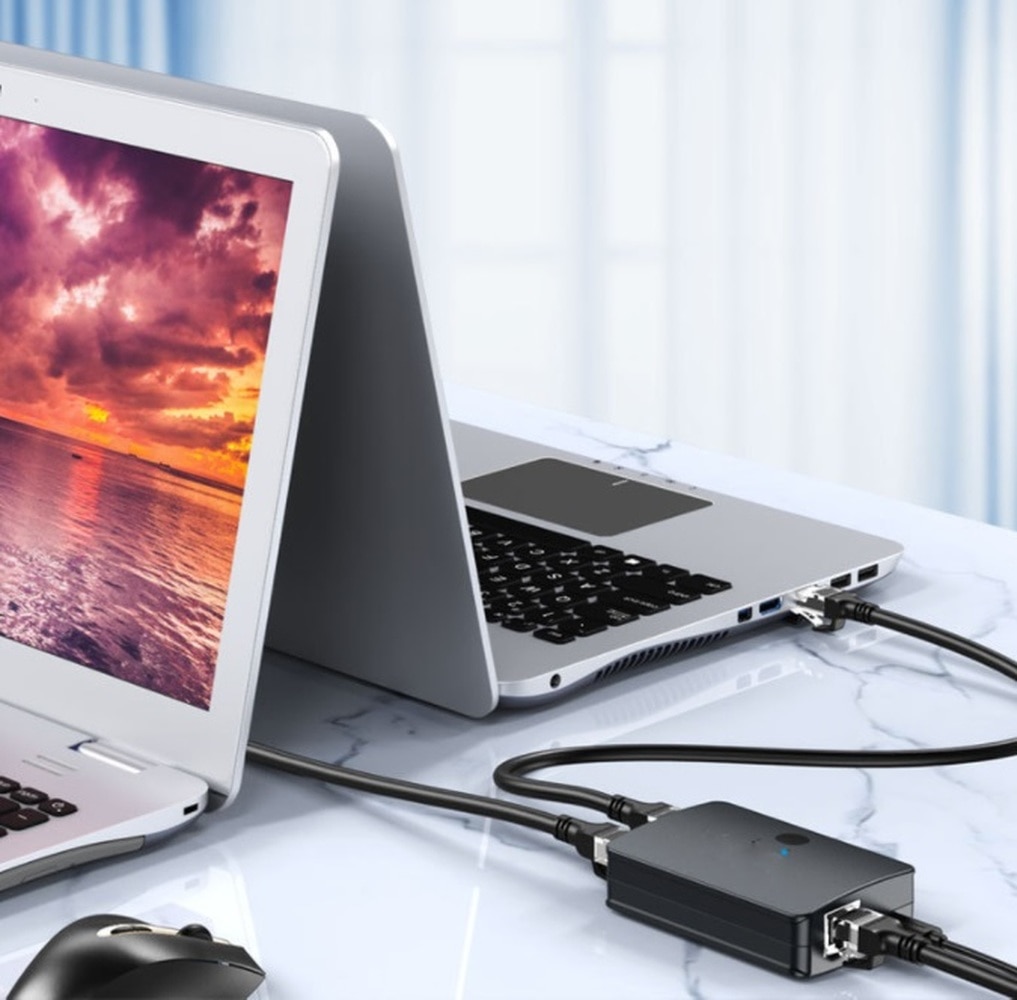 2 Port Switcher Rj45 Network Switch Ethernet Netwo Grandado