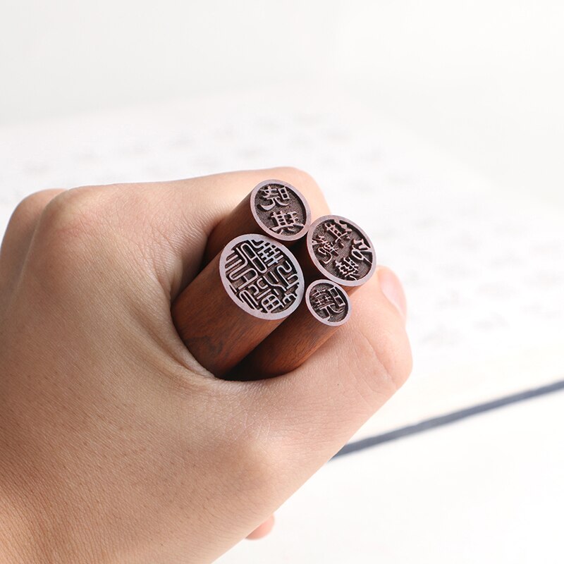 Sandalwood Name Seals Round Students Personal Call... – Grandado