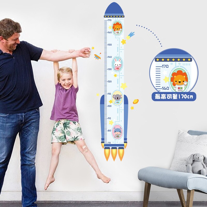 DIY Forest Animal Trees Height Wall Sticker Decor ... – Grandado