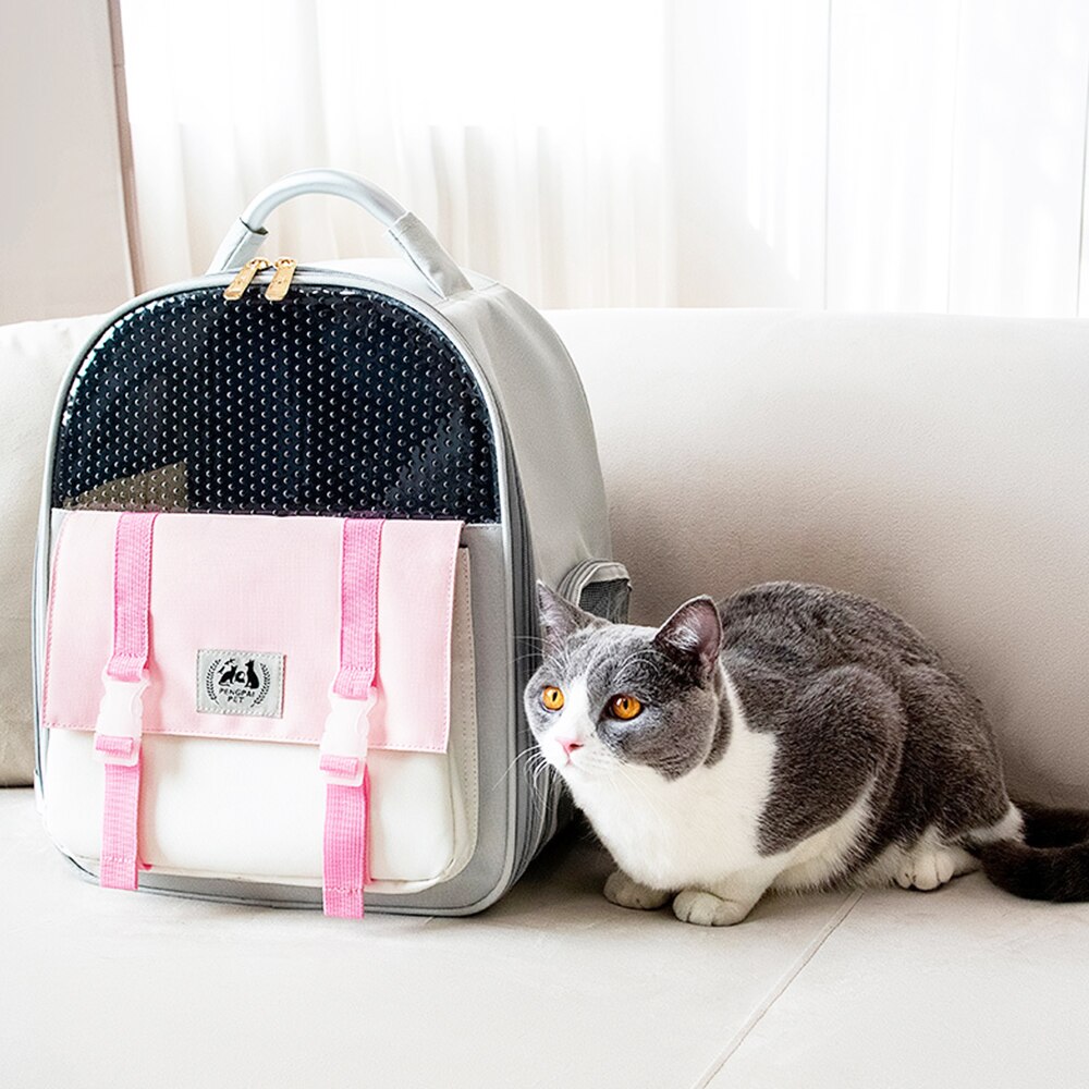 Cat Bag Foldable Cat Backpack Cat Bag Breathable P... – Vicedeal