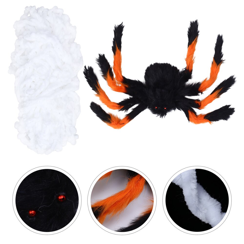 1PC Halloween Prop Ornament Colorful Spider Web Sp... – Grandado