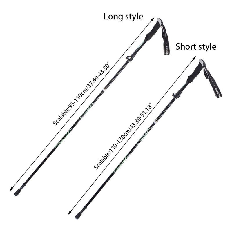 5-Section Outdoor Fold Trekking Poles Portable Ult... – Grandado