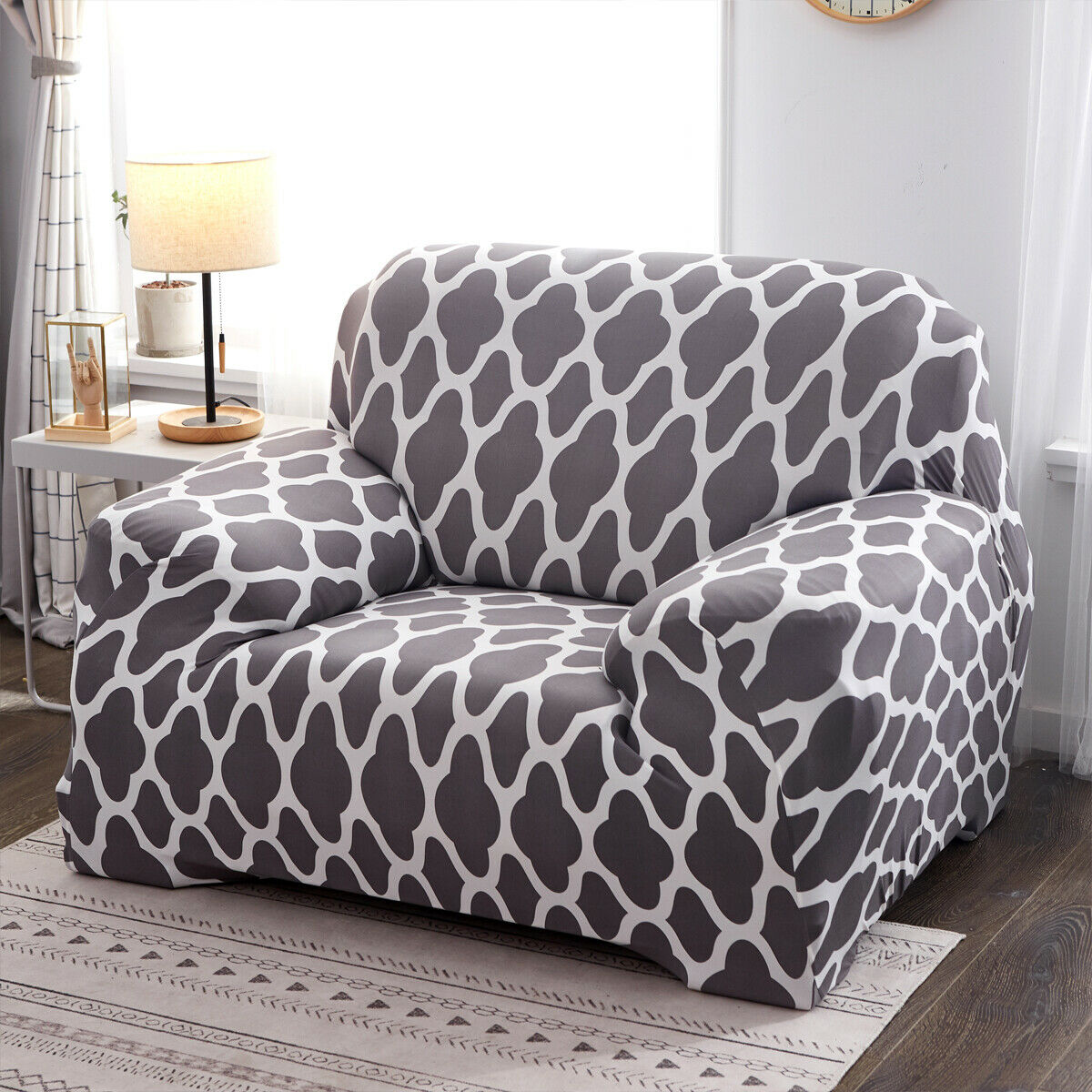 Stretch Chair Covers Easy Fit Wing Armchair Elasti... – Grandado