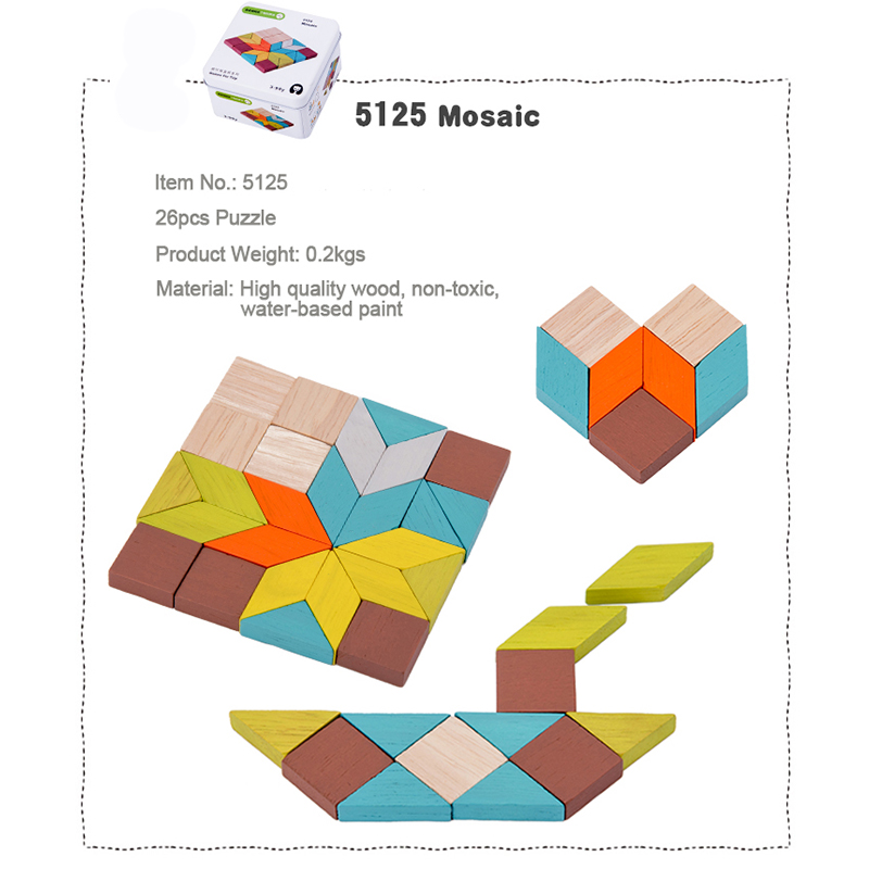 Houten Speelgoed Houten Blok Bouwsteen Domino In I... – Vicedeal