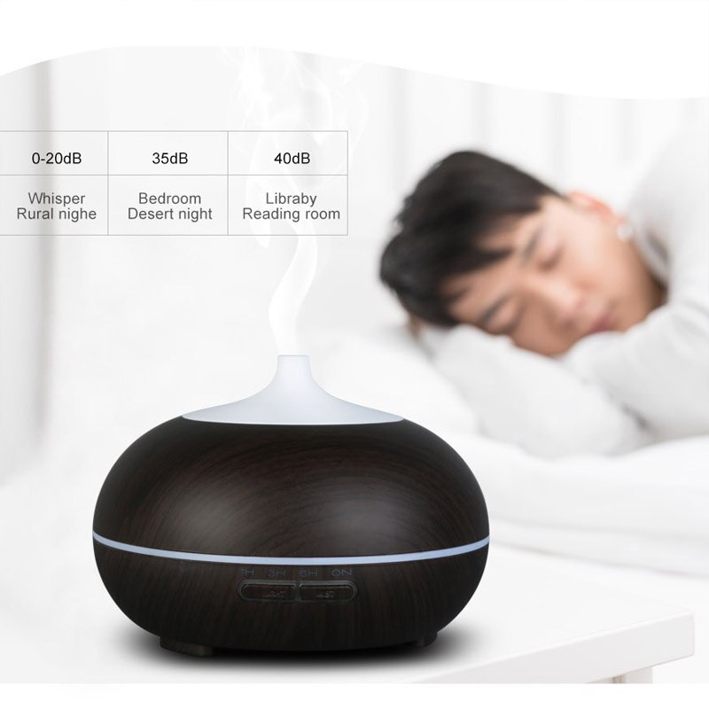 Home 550ml trækorn aroma diffuser æterisk olie tåg... – Vicedeal