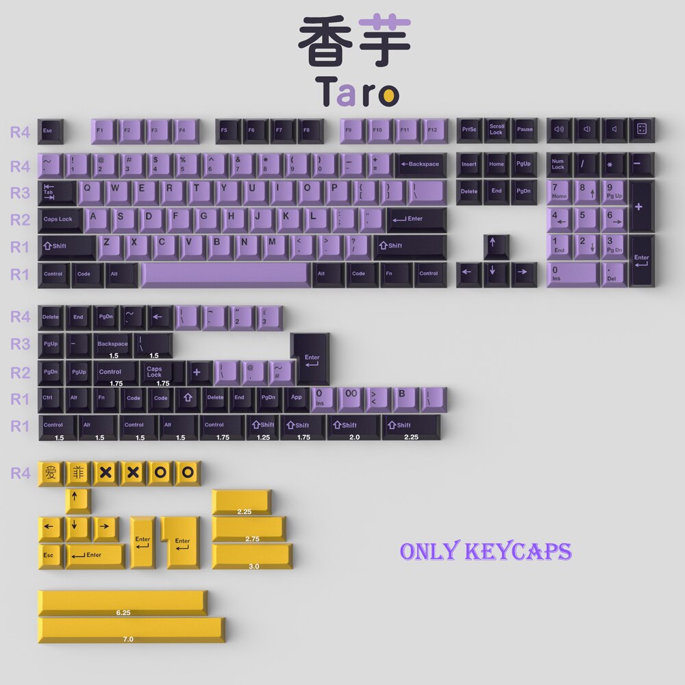 GMK Copy Taro 173 Keys DOUBLE SHOT Cherry Profile ... – Grandado