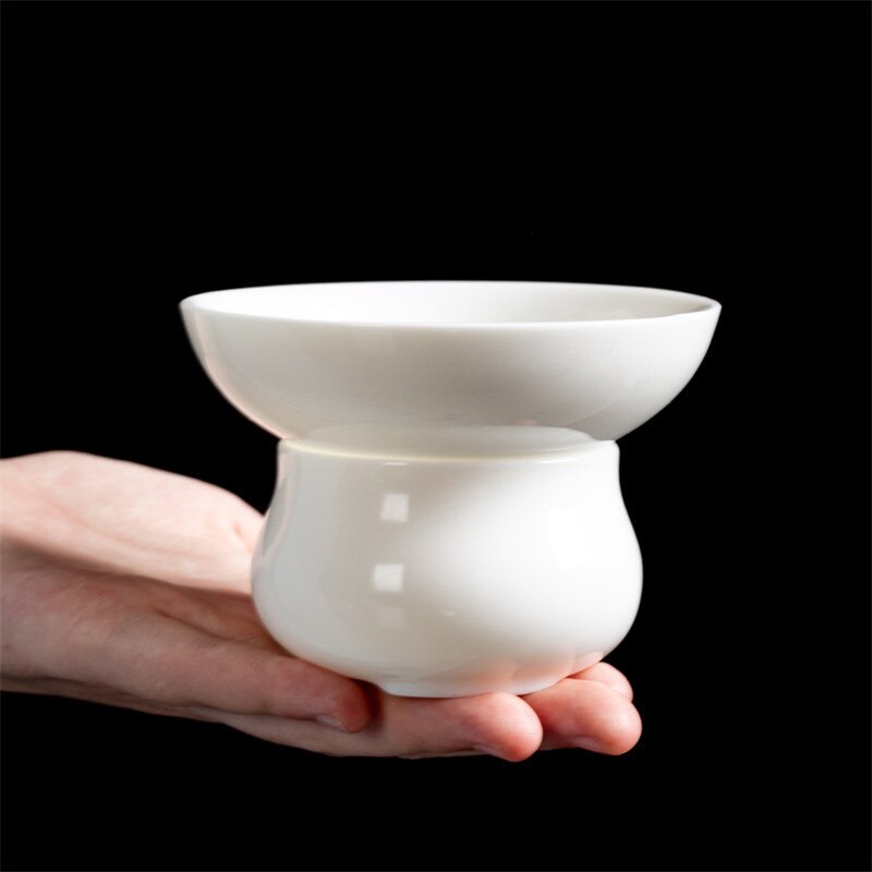 Dehua White Porcelain Tea Strainer Ceramic Tea Fil... – Grandado