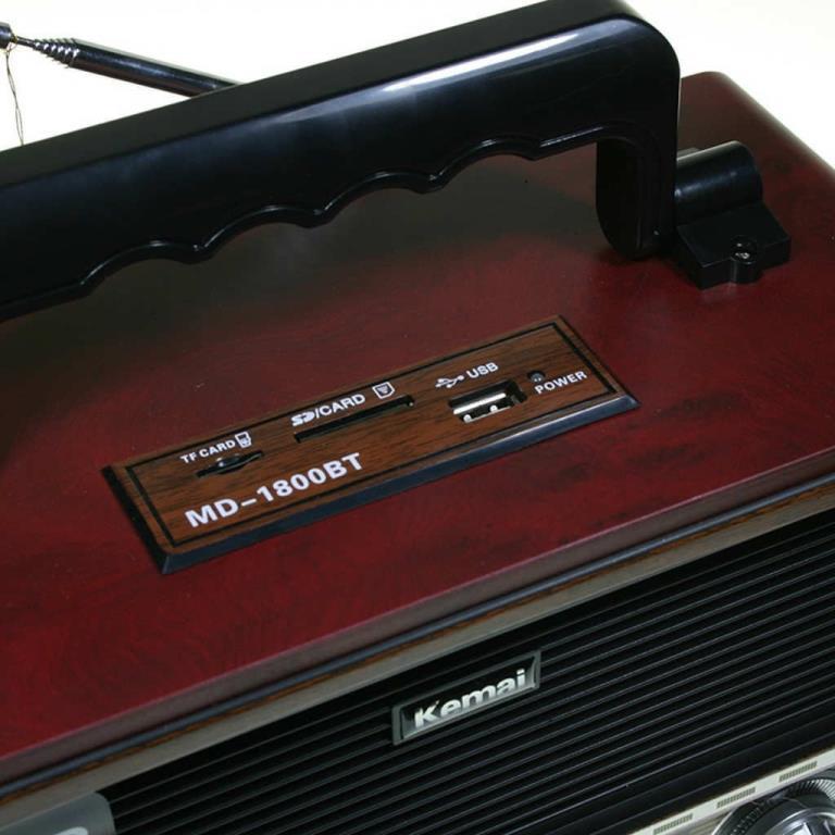 Kemai MD-1800BT Retro Nostalgia Radio Bluetooth FM... – Grandado