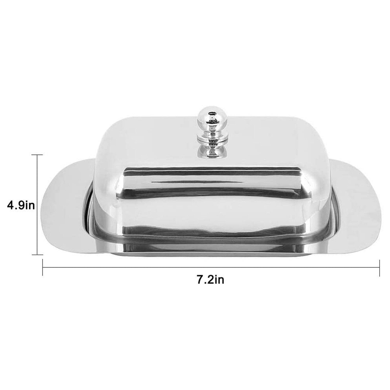 Stainless Steel Butter Storage Box Cake Bread Frui... – Grandado