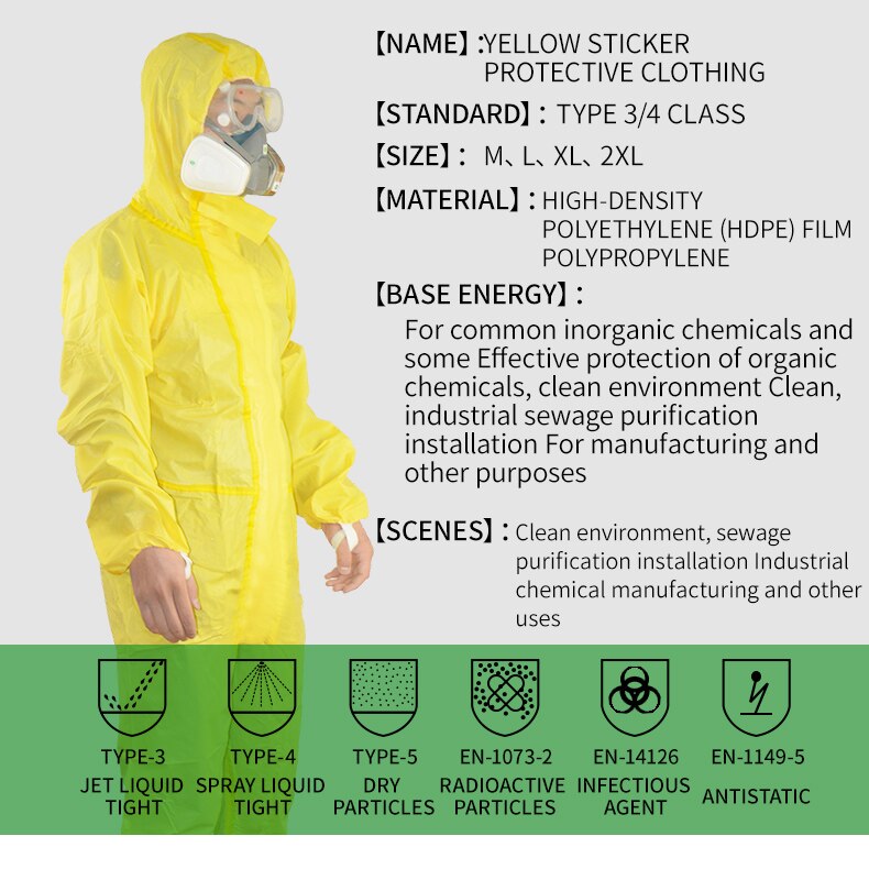 Overall Suit Disposable Coveralls Protective Suit ... – Vicedeal