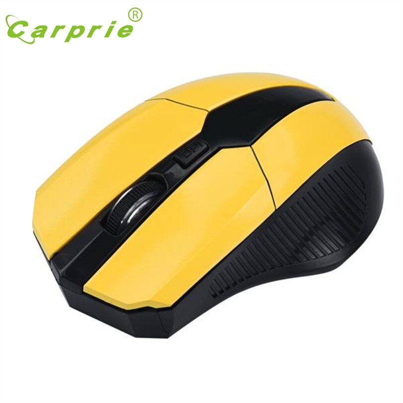 CARPRIE Yellow 2.4GHz Optical Gaming Mouse Cordles... – Grandado