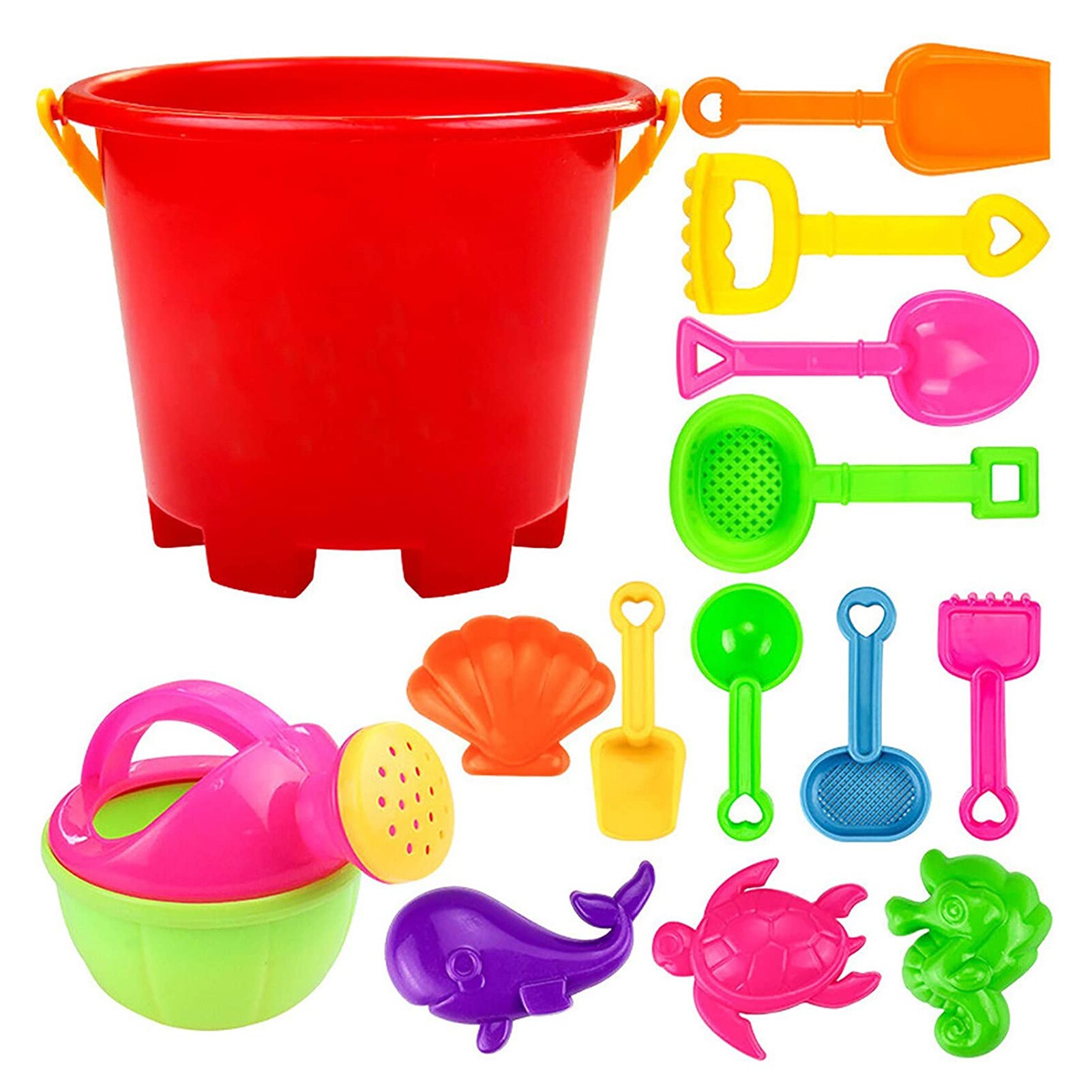 14-Piece Beach Toy Sand Set Summer Outdoor Toys Fo... – Grandado