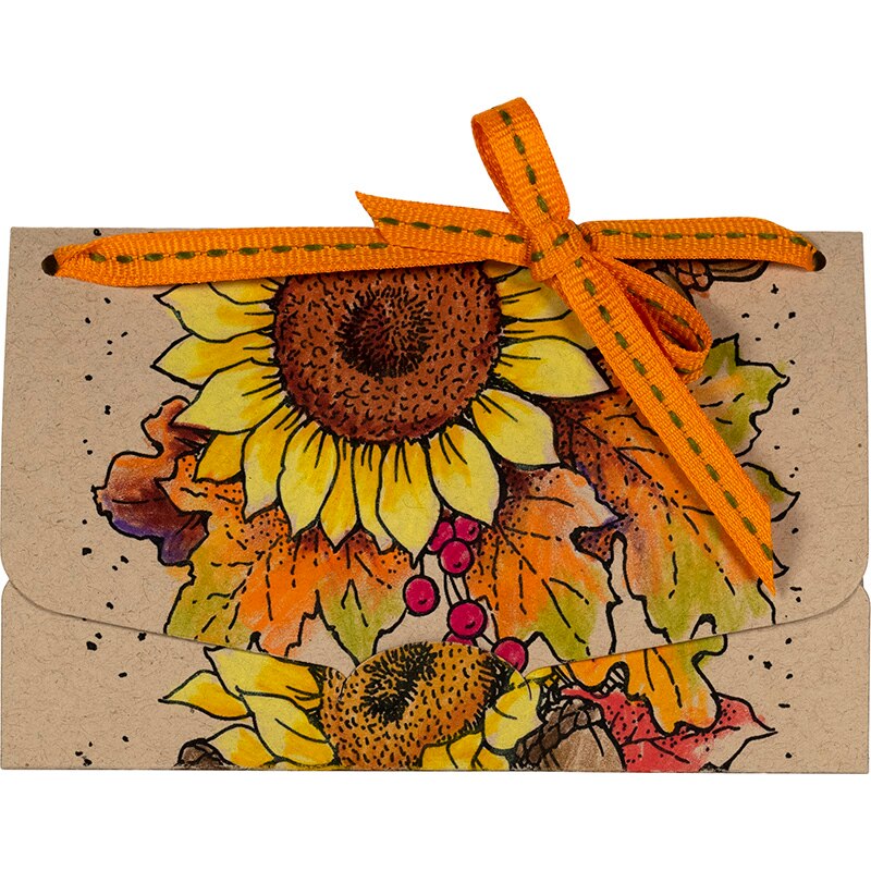 4x8.6inch Slimline Fall Sunflowers Clear Stamps Fa... – Grandado