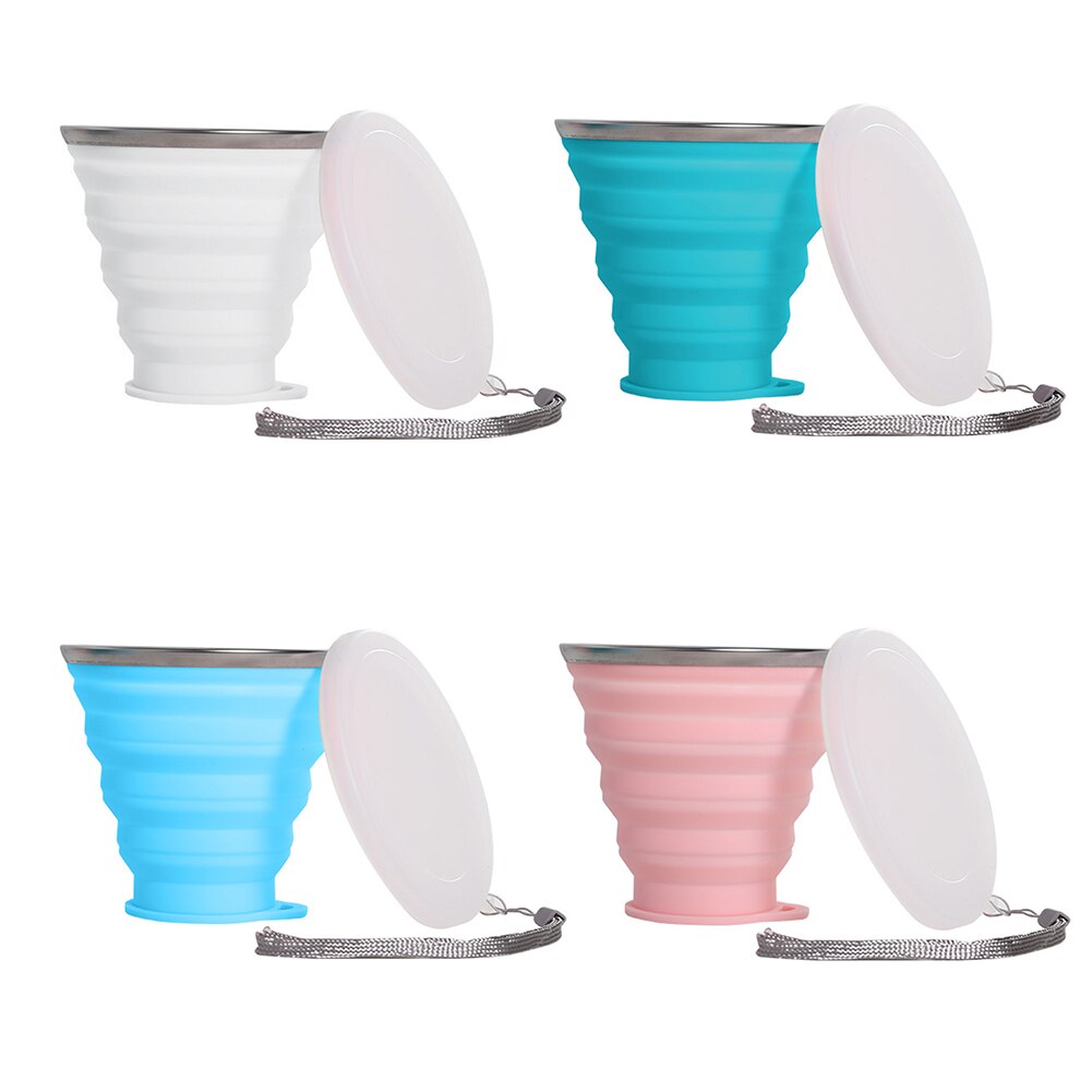 350ML Folding Silicone Cup Portable Silicone Teles... – Vicedeal