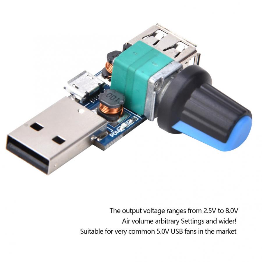 2 stk usb viftetempokontroller dc4 ~ 12v 5w vifte... – Vicedeal