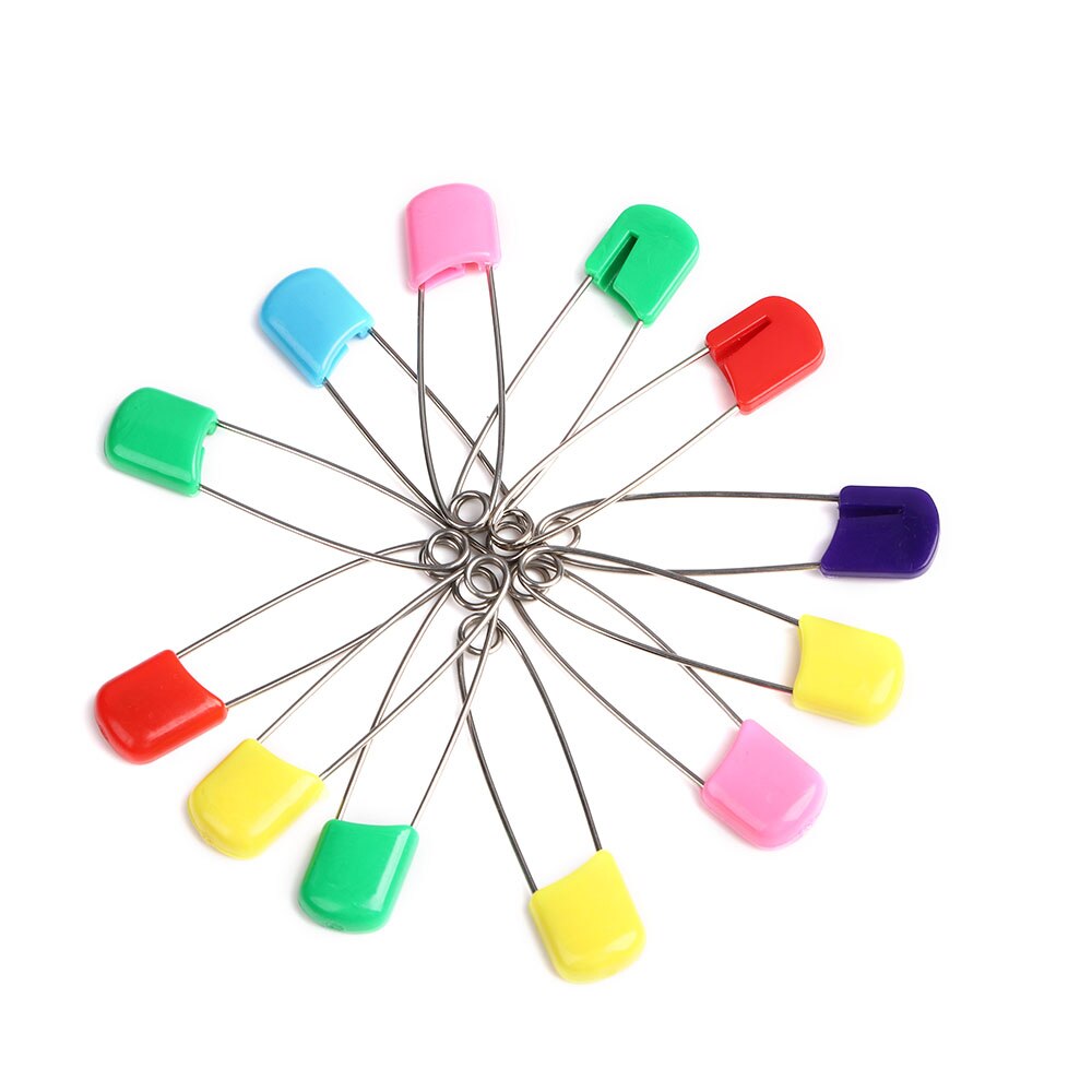 50 Pcs Multi-color Safety pins Baby Kids Cloth Nap... – Grandado