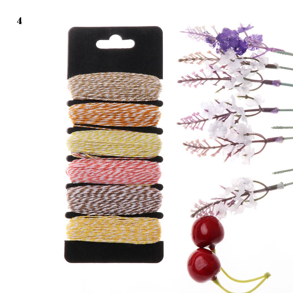 4Ply Thin Baker Twine Double Color Cotton Rope For... – Grandado