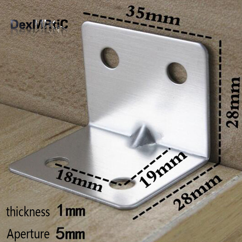 30pcs 28*28*35mm Fixed furniture Corner Brackets S... – Vicedeal