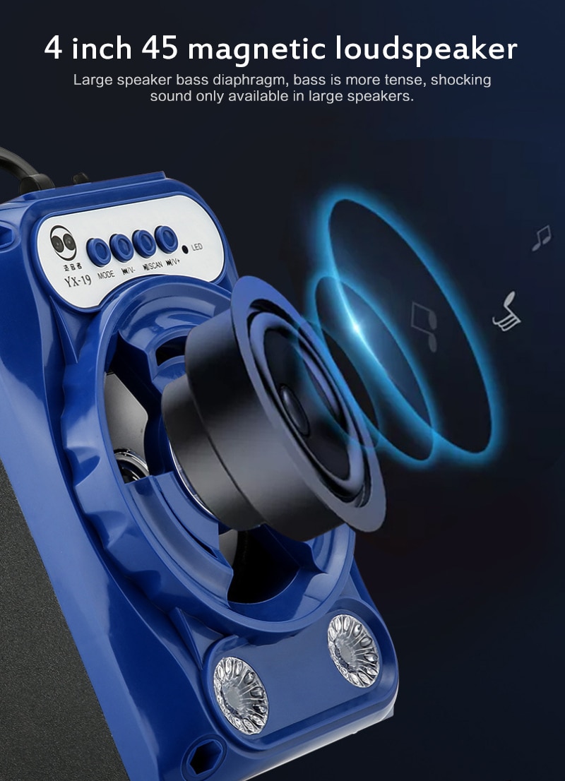 Bluetooth Speaker Portable Wireless Stereo Subwoof... – Grandado