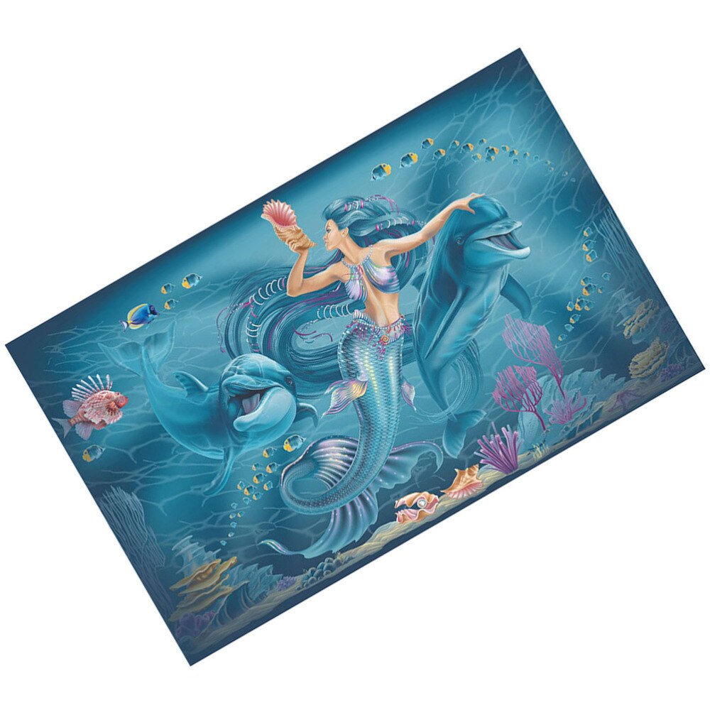 Aquarium Background Sticker Mermaid Fish Tank Wall... – Grandado