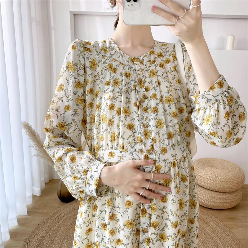 2022 spring maternity clothes long lantern sleeve ... – Vicedeal