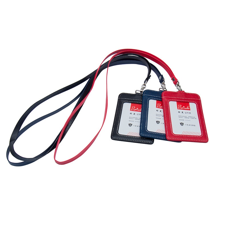 PU Leather Id-kaart Badge Houder met Lanyard RFID ... – Grandado