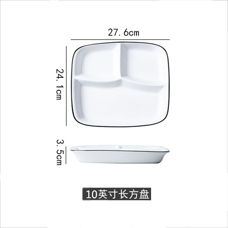 Japanese Style Ceramic Tableware Compartment Tray ... – Grandado