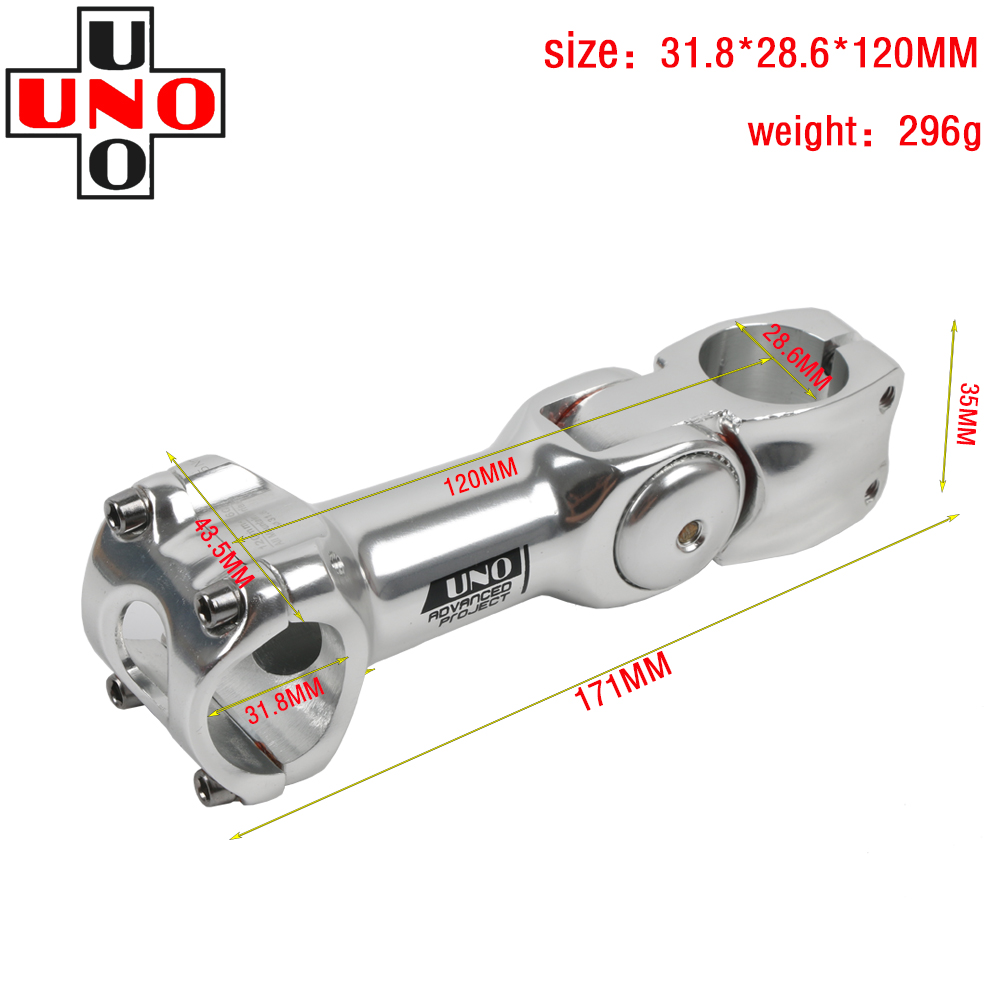 UNO Aluminium Adjustable Bike Stem Riser 25.4/31.8... – Grandado