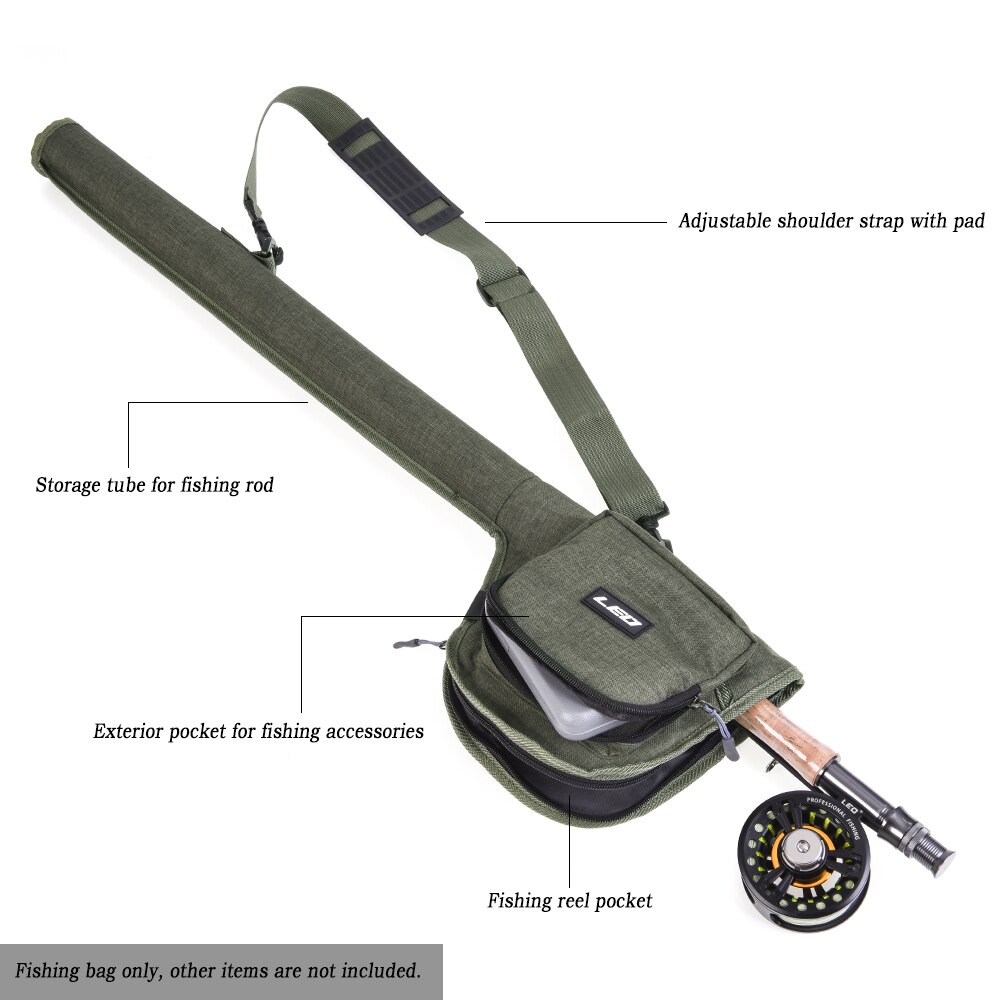 LEO Canvas Fishing Rod Bag Portable Fishing Rod Re... – Grandado