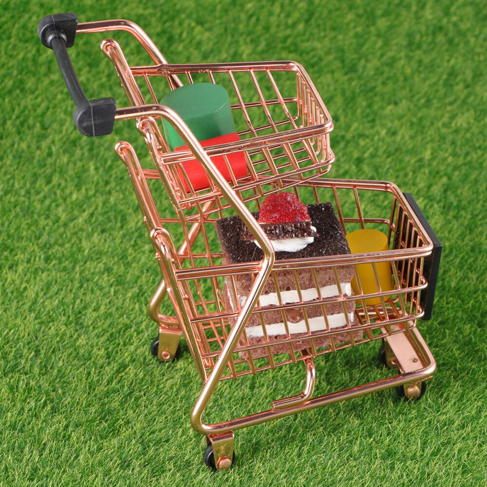 Mini Two-tier Shopping Cart Children Simulation Pl... – Grandado