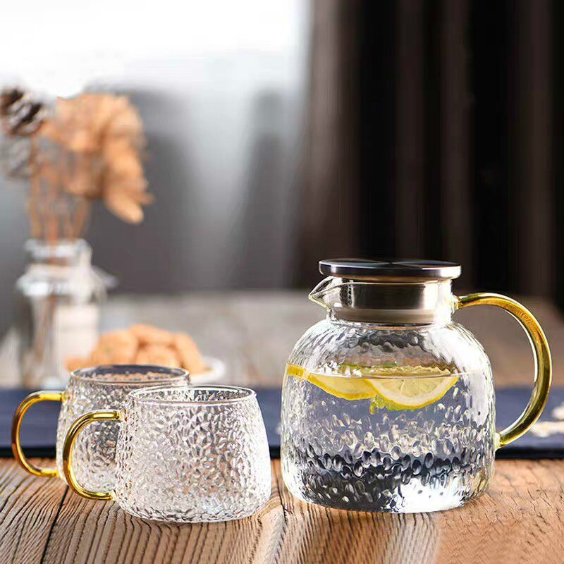 Cold Glass Water Bottle Jar Kettle Transparent Lar... – Vicedeal