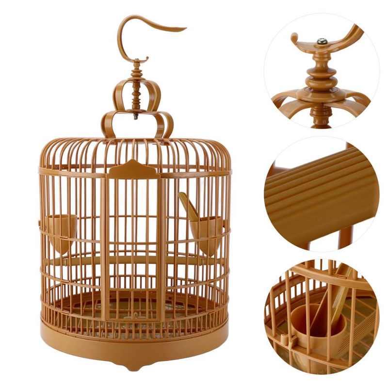 Round Bird Cage House Bird Carrier Foldable for La... – Grandado