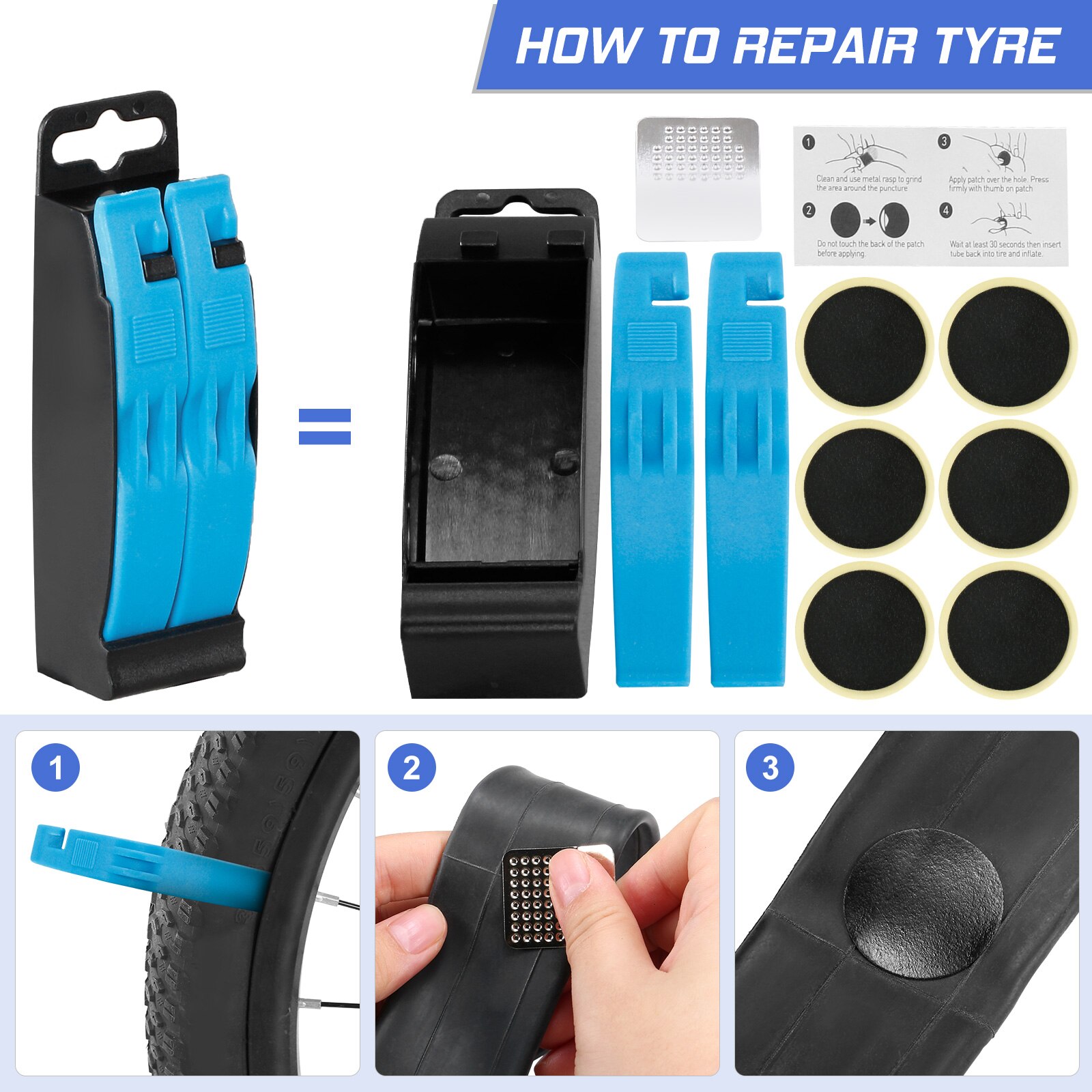 14in1 Bicycle Repair Tool Mini Bike Pump w/ Tire R... – Vicedeal