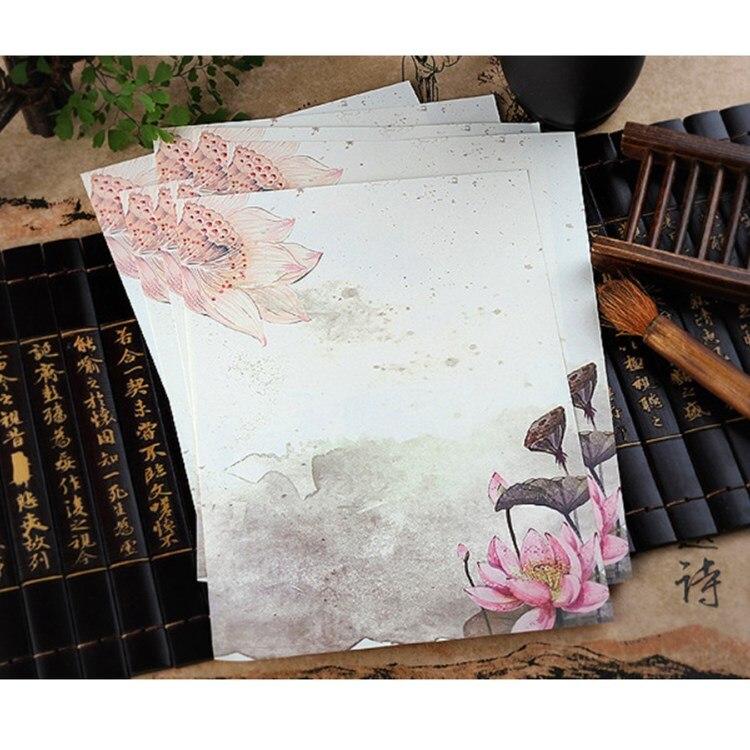 8pcs/lot Flower Pattern Writing Paper for Students... – Grandado