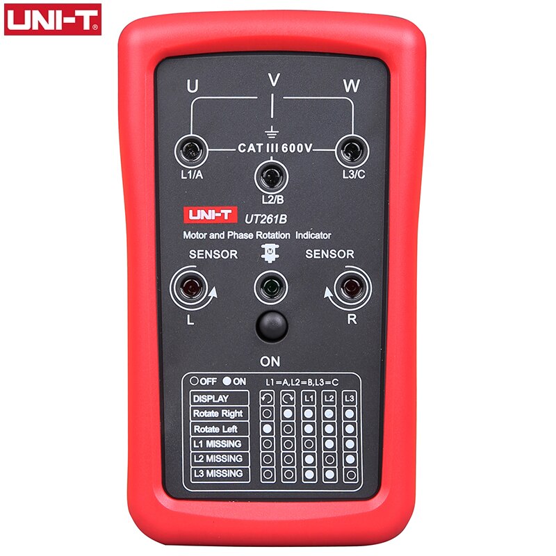 UNI-T Phase Sequence Tester Lack Phase Meter Motor... – Grandado