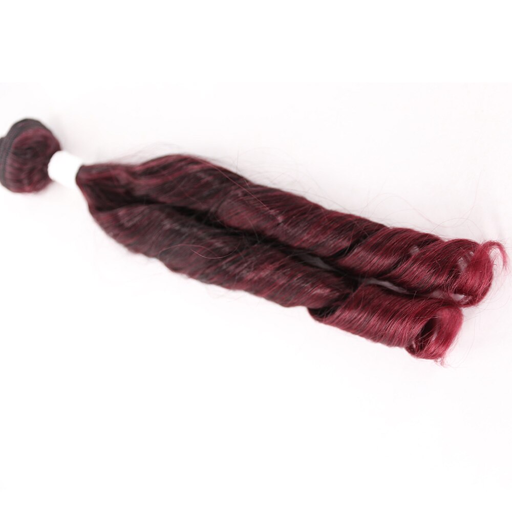 SOKU Ombre Red Color Synthetic Hair Weave 16-18 in... – Grandado