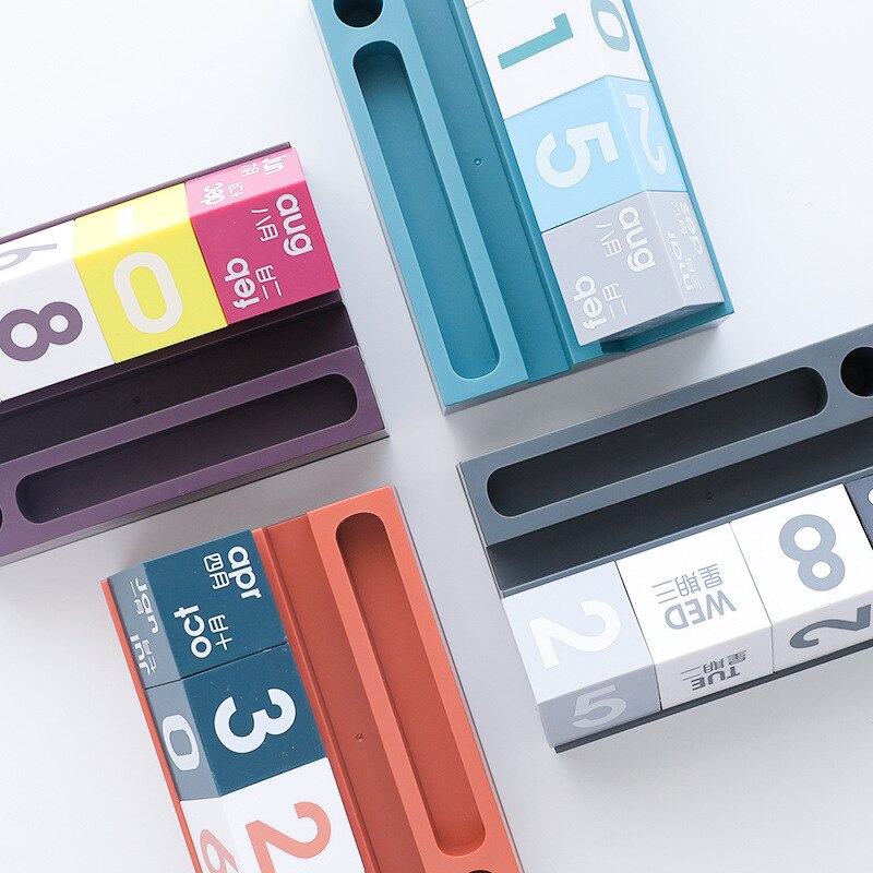 2022 Cube Shape Perpetual Calendar Phone Pen Holde... – Grandado