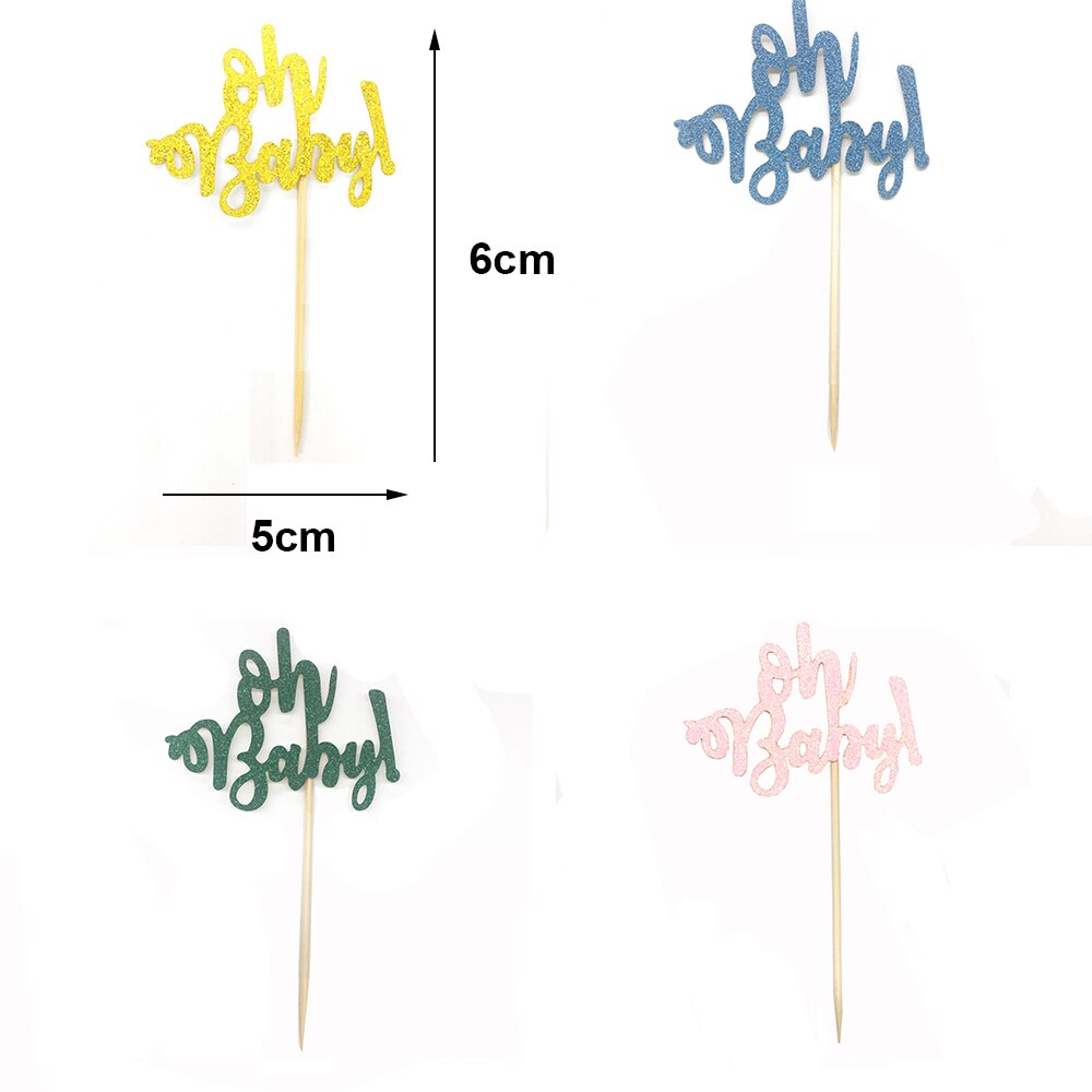 10pcs Oh Baby Cupcake Toppers Baby Shower First Bi... – Grandado