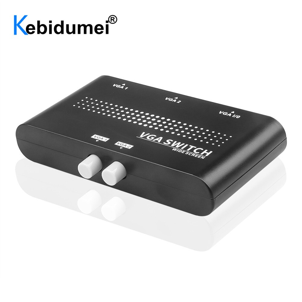 2 In 1 Out VGA Selector Box 2-Way VGA Video Switch... – Grandado