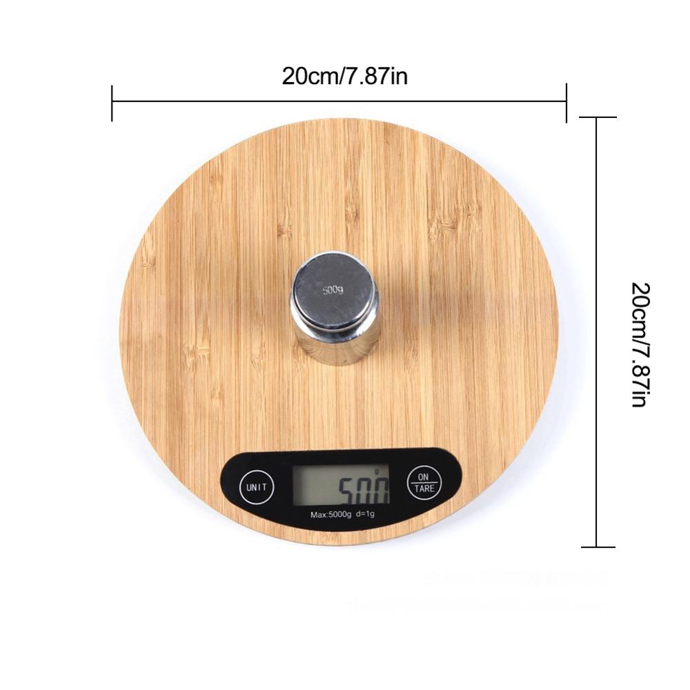 Kitchen Scale Bamboo LED Display Electronic Scale ... – Grandado