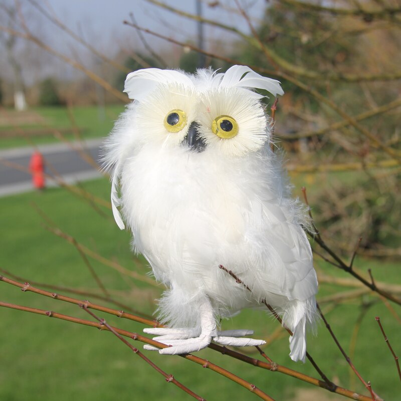 Simulatie Uil Standbeeld Handgemaakte Schuim Veer ... – Vicedeal