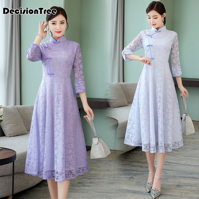 Chinese Dress women improved qipao chinese style a... – Grandado