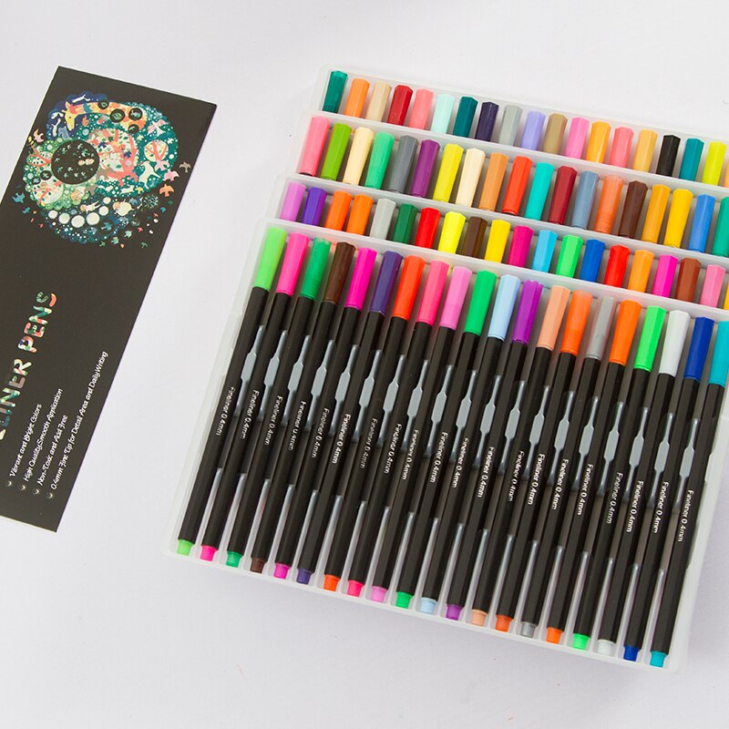 80 Colors 0.4mm Tip Black Fineliner Sketching Pens – Grandado