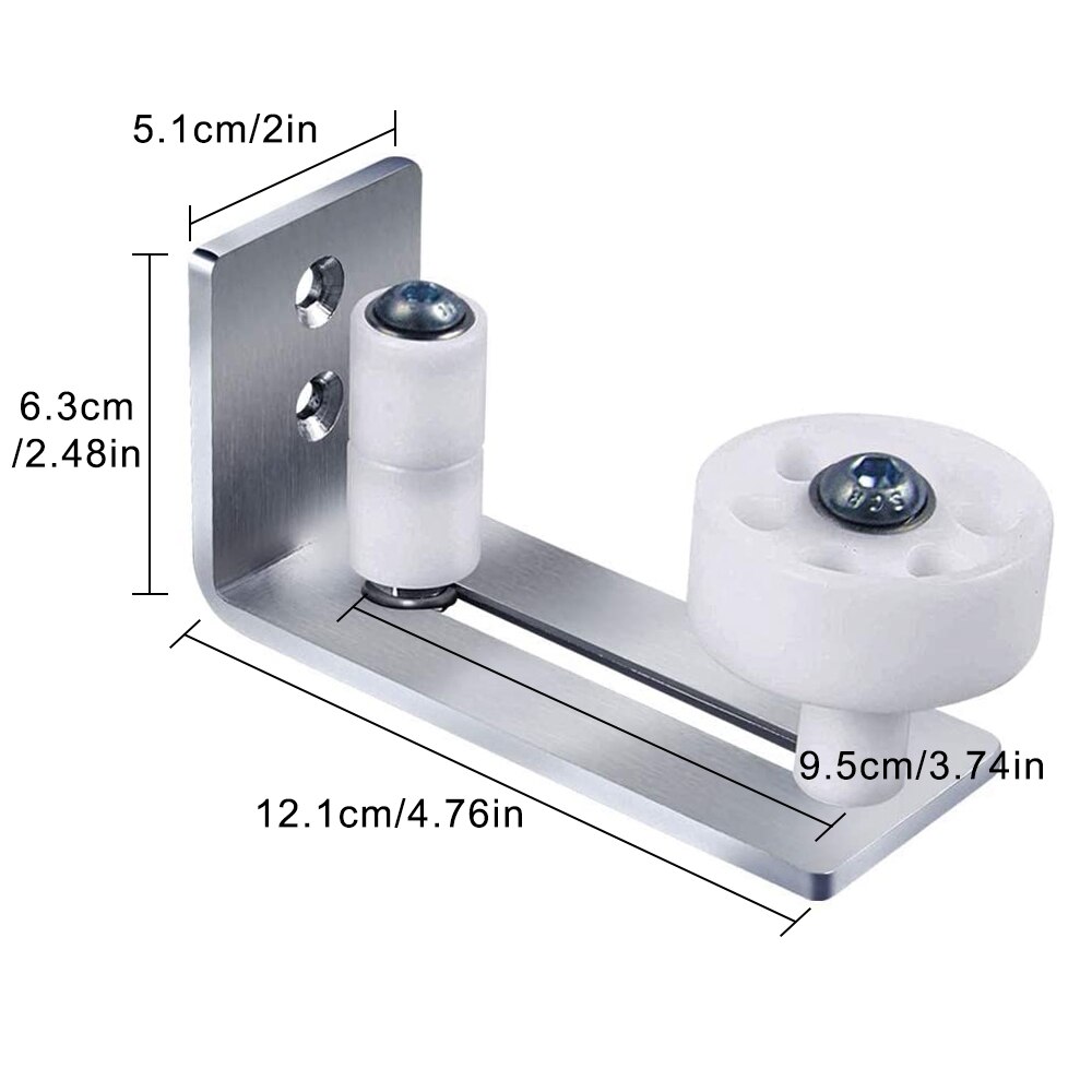 Floor Guide Sliding Barn Door Roller Adjustable Ro... – Grandado
