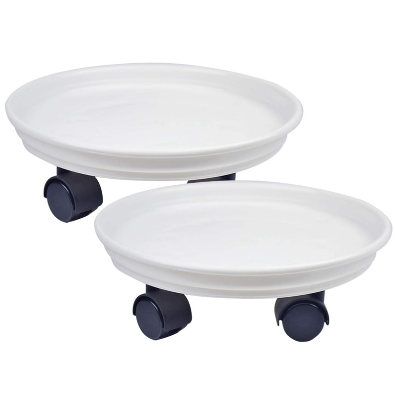 Flower Pot Dolly,Plant Stand, 2x Flower Pot Trays ... – Grandado