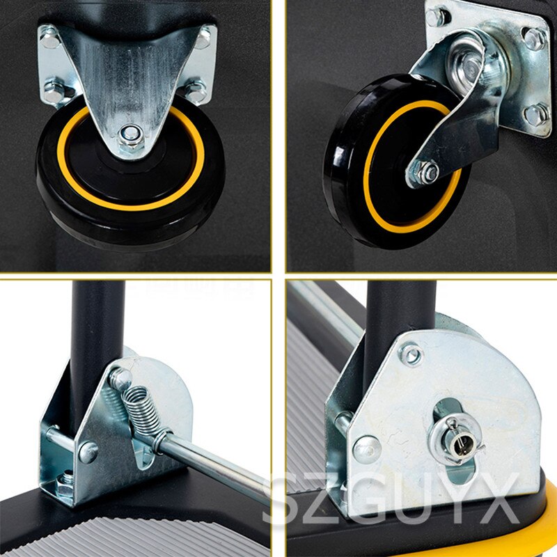 Flat push trucks, folding trolleys, silent trolley... – Grandado